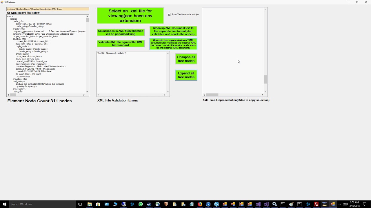 New XML Viewer Program - YouTube