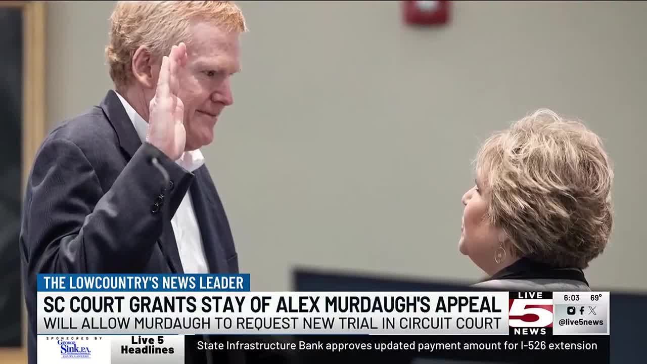 VIDEO: SC court grants stay of Alex Murdaugh’s appeal so he can seek ...