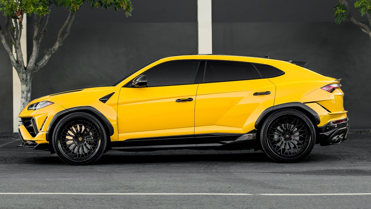 The INSANE Yellow Urus Widebody + Exciting Shop Updates - YouTube
