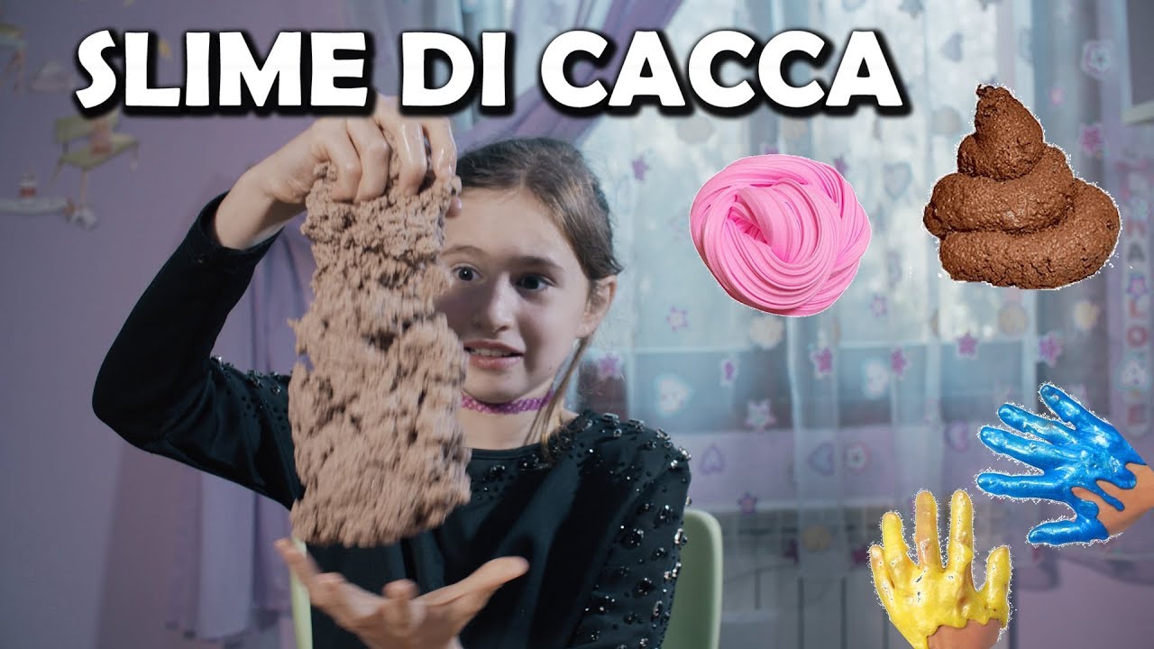 SLIME ALLA CACCA FLUFFY - by Charlotte M. / POOP SLIME - YouTube