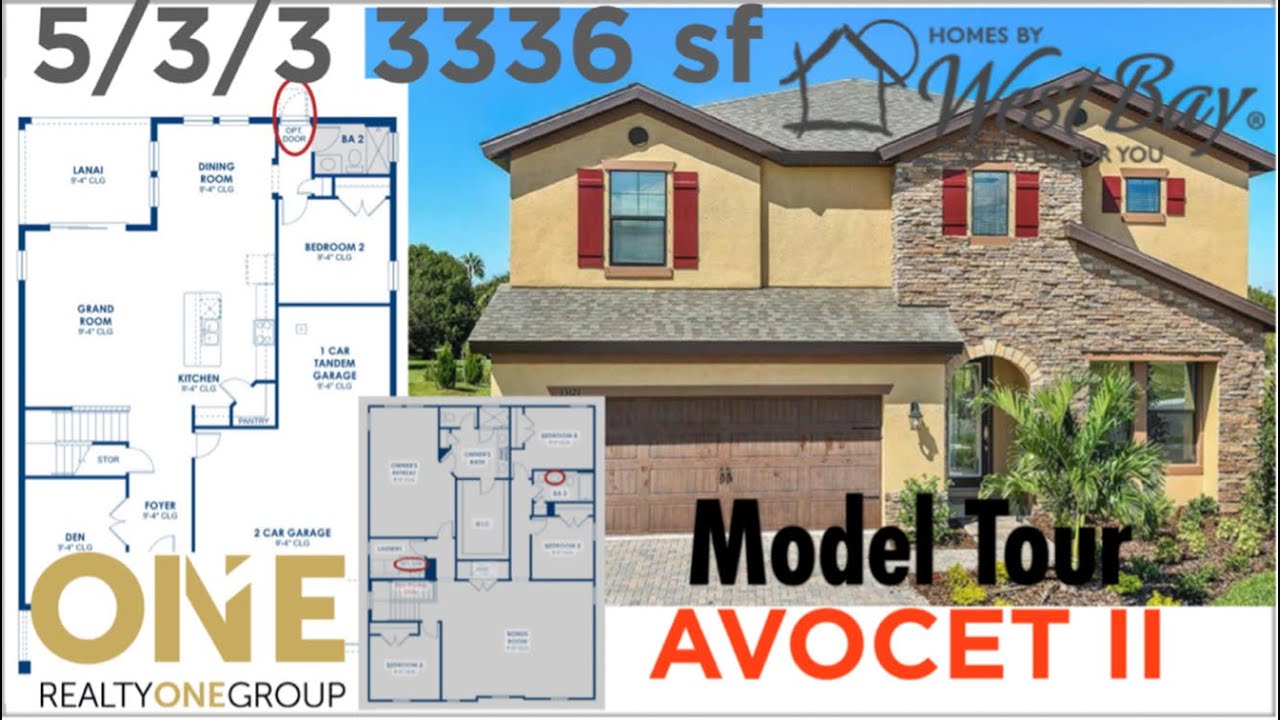 AVOCET II Model Tour by Westbay Homes in Crosswind Ranch Parrish FL ...