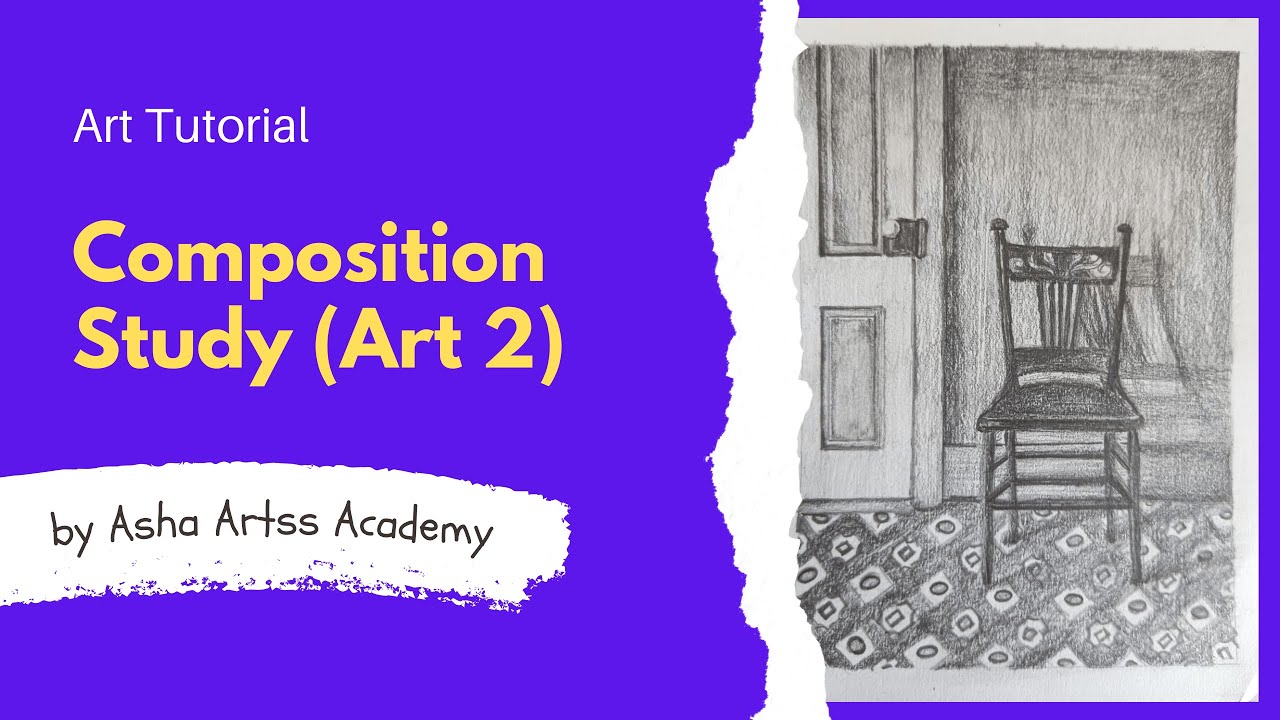 Composition Study Art 2 | How to draw step by step easy method ...