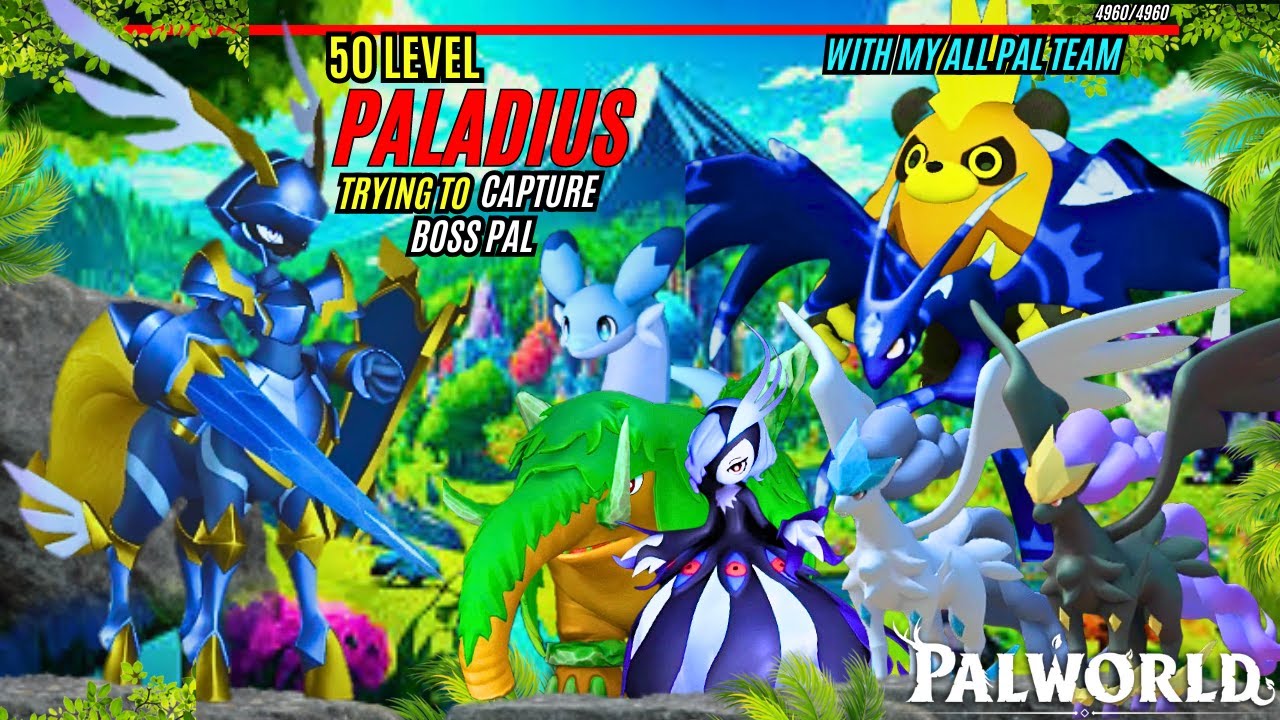 PALWORLD TRYING TO CAPTURE PALADIUS AND NACROMUS BOSS PAL HAVING LEVEL ...