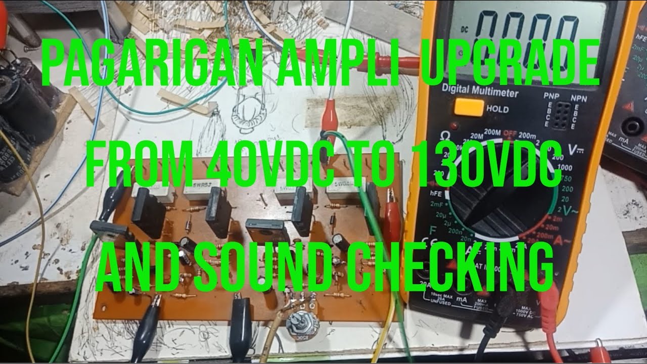 PAGARIGAN UPGRADE FROM 40VDC TO 130VDC AND SOUND CHECKING - YouTube