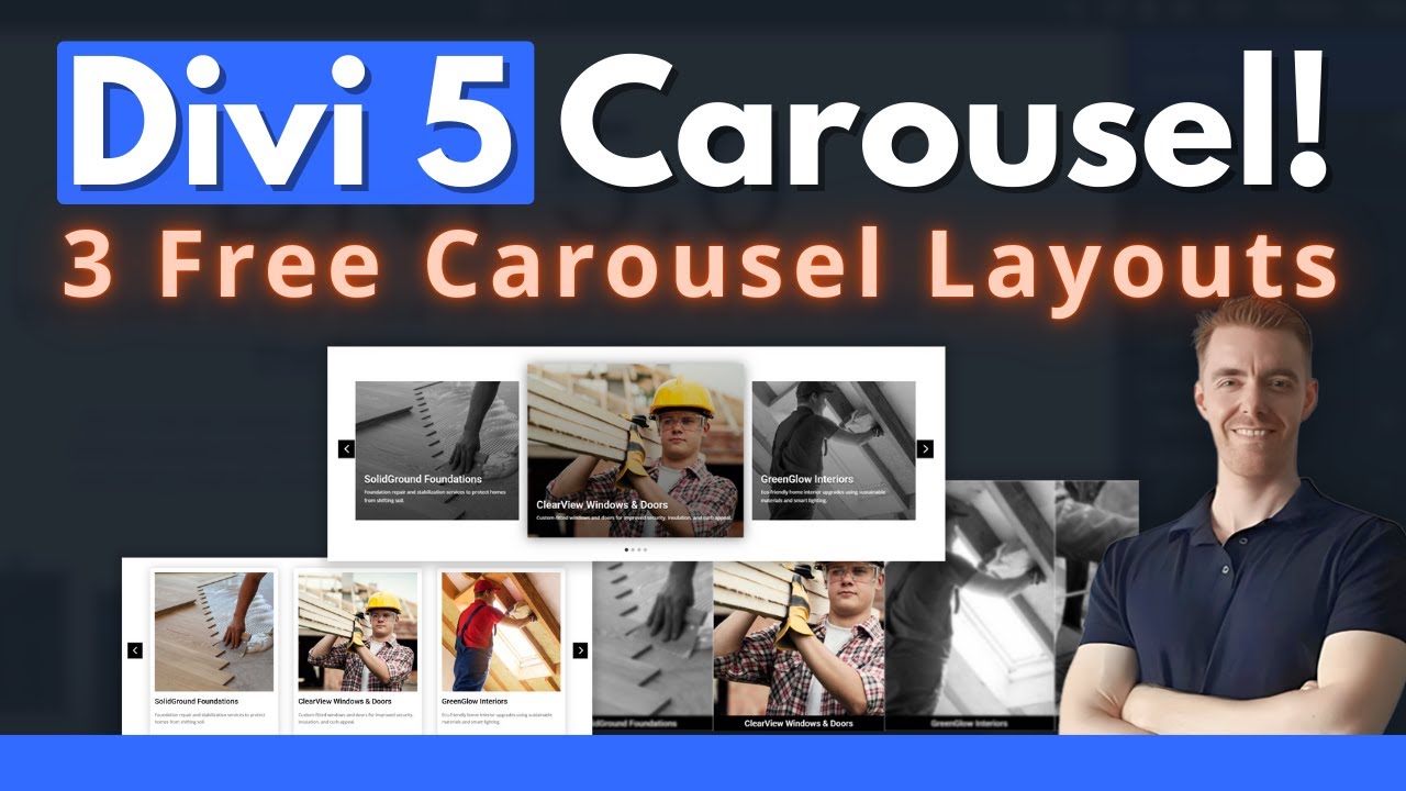 Divi 5 Carousel Module Tutorial + Free Carousel Layouts - YouTube