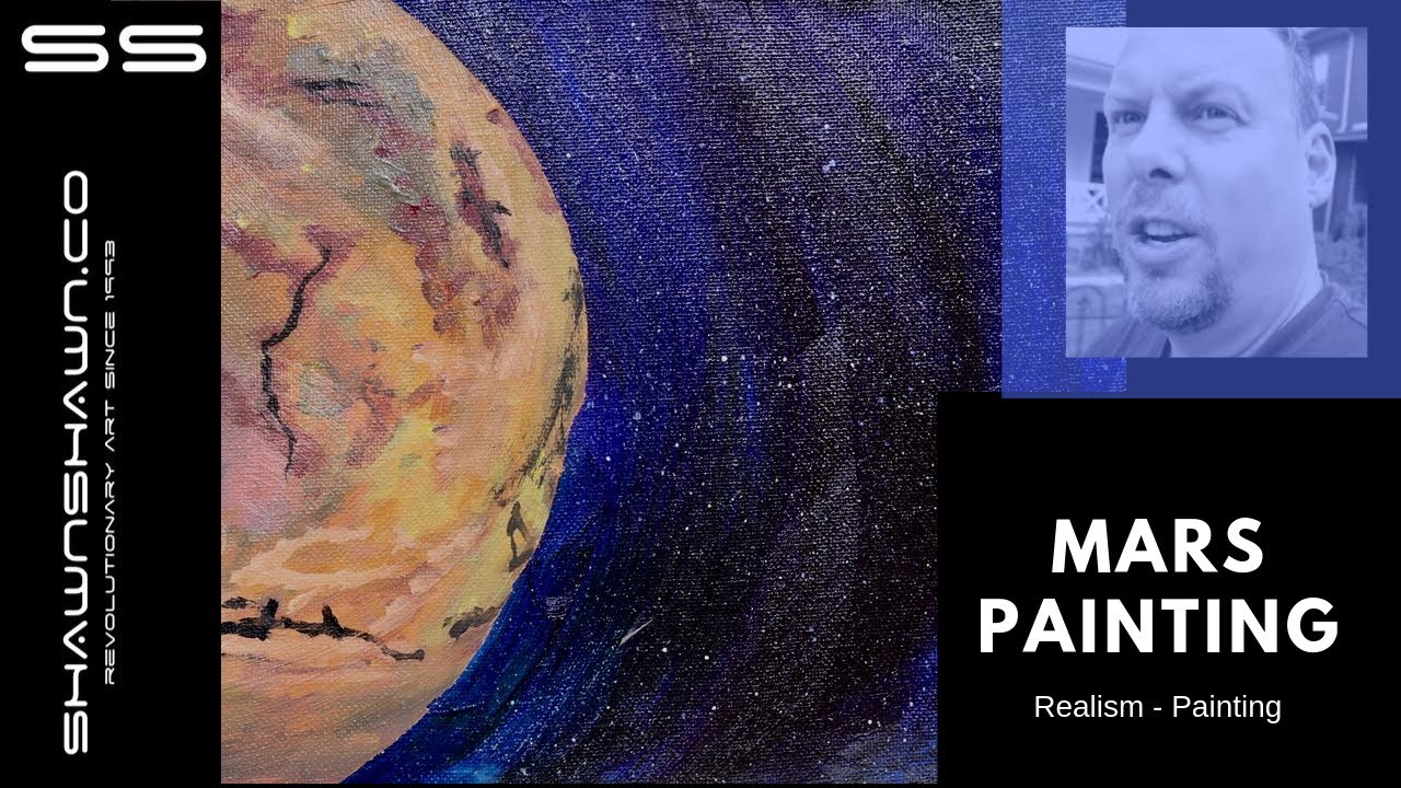 How to paint Mars in acrylic - YouTube