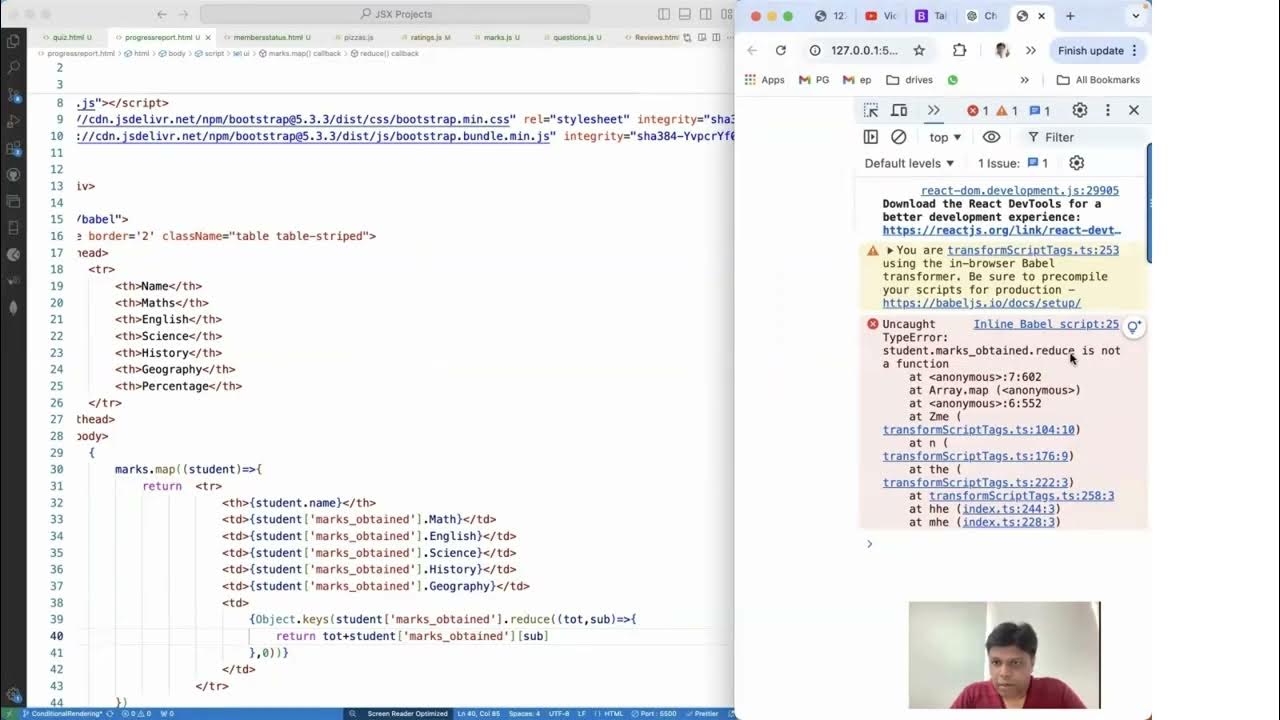 ReactJS JSX Beginner Projects on Conditional Rendering Styling Part3 - YouTube