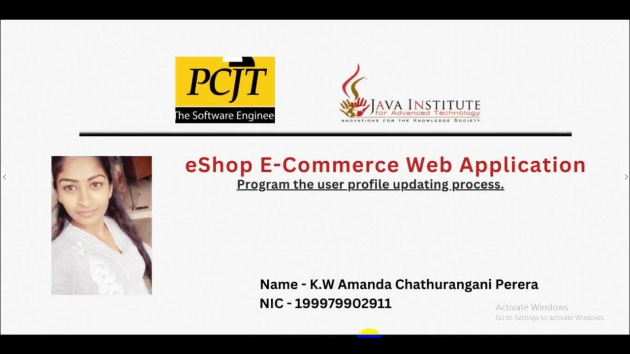 Program the user profile updating process (eshop 11) - YouTube