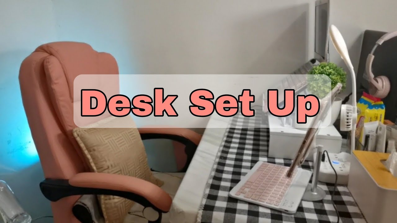 WORK FROM HOME DESK SET UP | PHILIPPINES - YouTube