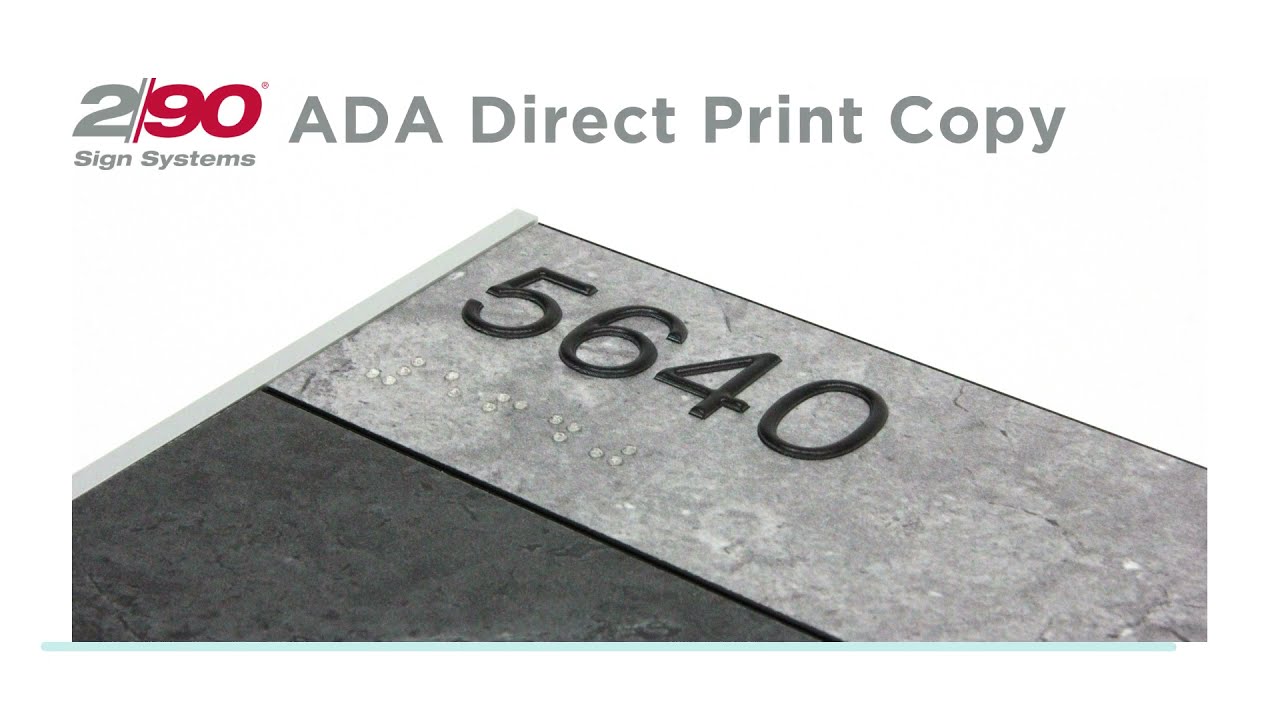2/90 ADA Direct Print Process - YouTube