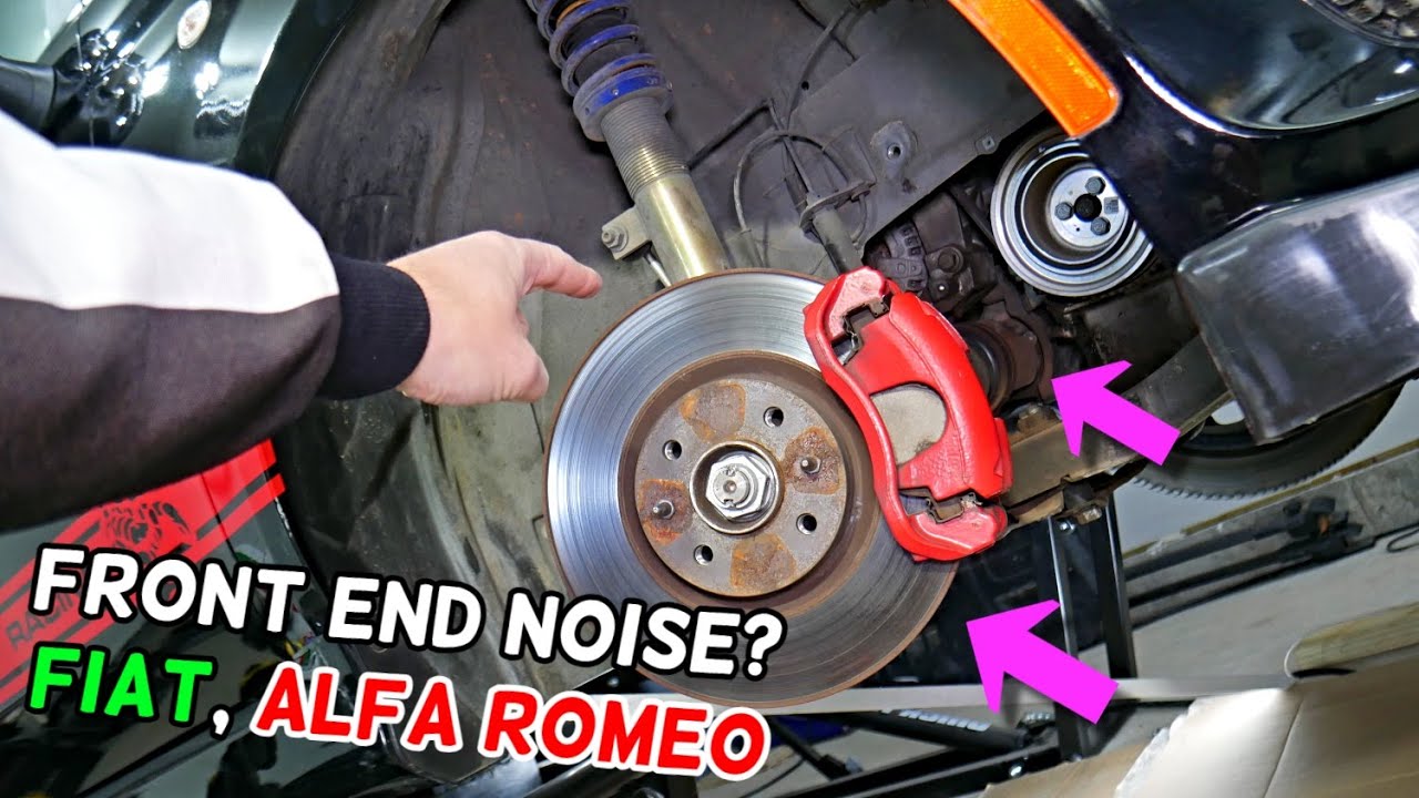 WHY FRONT END SUSPENSION HAS NOISE RATTLE ON FIAT ALFA ROMEO - YouTube