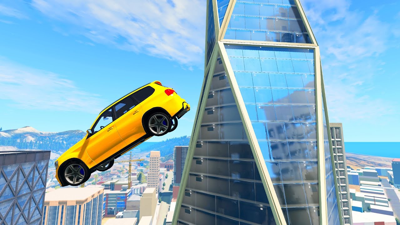 Cars vs Buildings – BeamNG.drive - YouTube