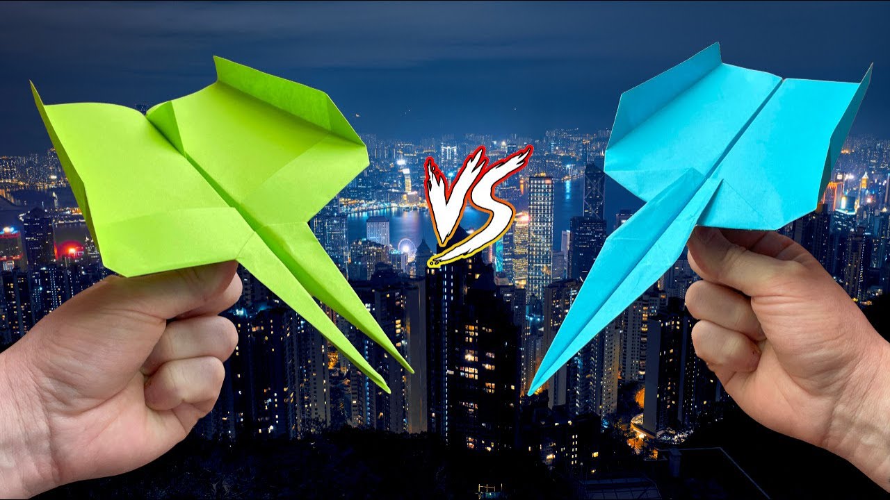 Paper Glider vs. Jet Rocket | | How to Make a Paper Airplane Fly Far ...