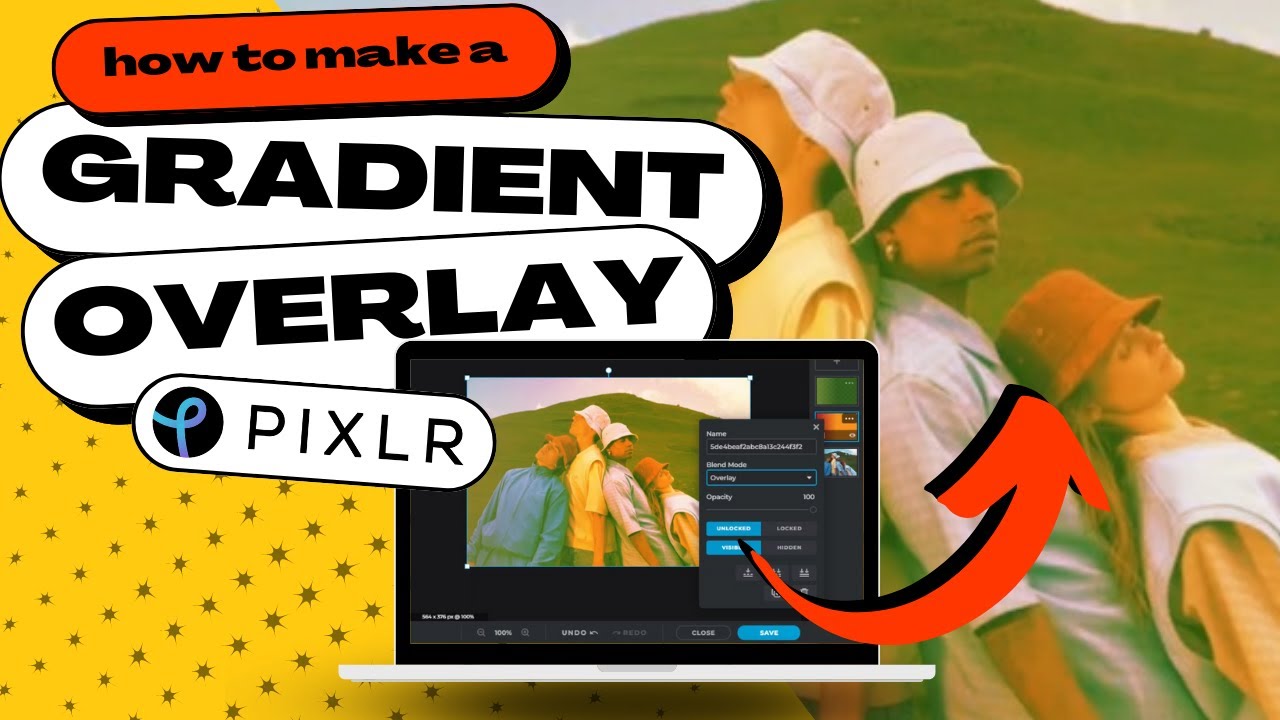 PIXLR - How to Apply a GRADIENT OVERLAY of Colors to Any Image (easy ...