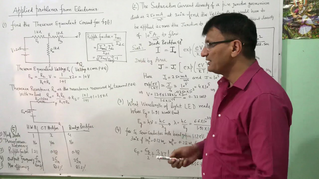 Applied problems from Electronics-1 - YouTube