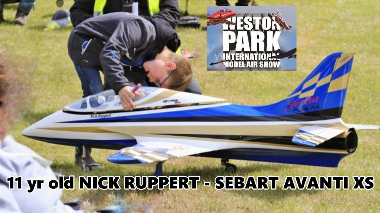 11 yr old FLYING SEBART AVANTI XS SPORTS JET - JETCAT P-100 RX TURBINE ...