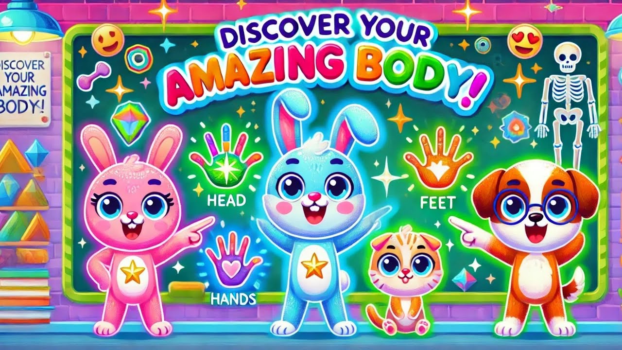 Amazing Body Song! 🎶 Learn, Dance, and Sing with Fun Animations 🧠🖐️ ...