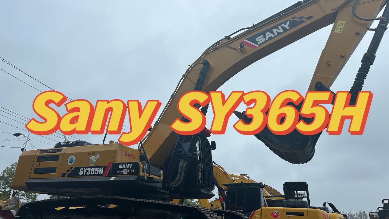 Used excavator Sany SY365H is packing. SY55 SY60 SY75 SY95 SY135 SY215 ...