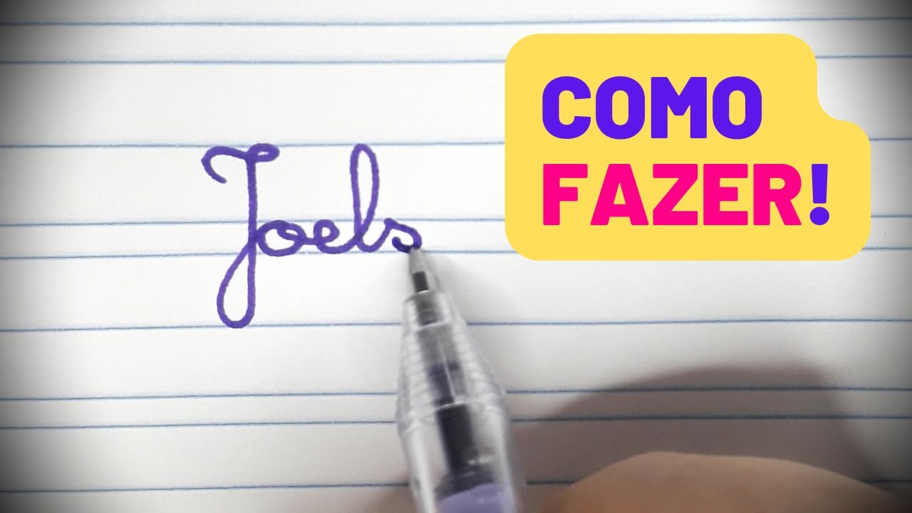 "JOELSON" em Letra Cursiva ️ #caligrafia #letracursiva #letra #writing ...