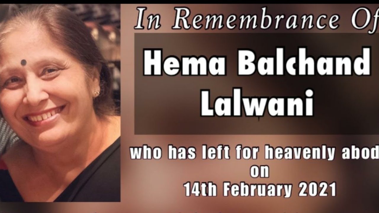 Marka Prayer Meet of Hema Balchand Lalwani - YouTube