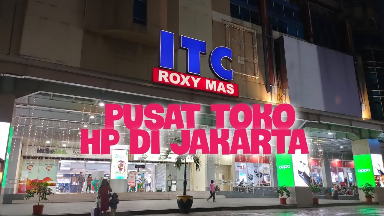 Evening Walk in the cell phone in Jakarta ~ ITC Roxy mas central Jakarta - YouTube