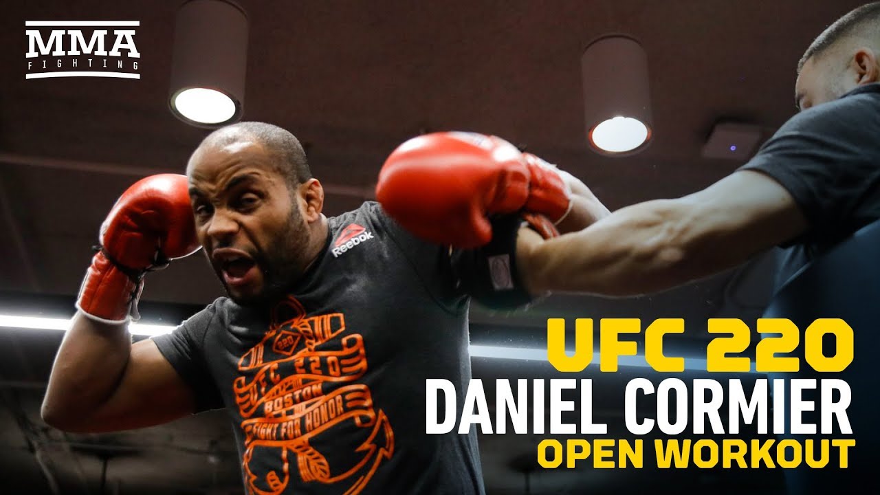 UFC 220: Daniel Cormier Open Workout - MMA Fighting - YouTube