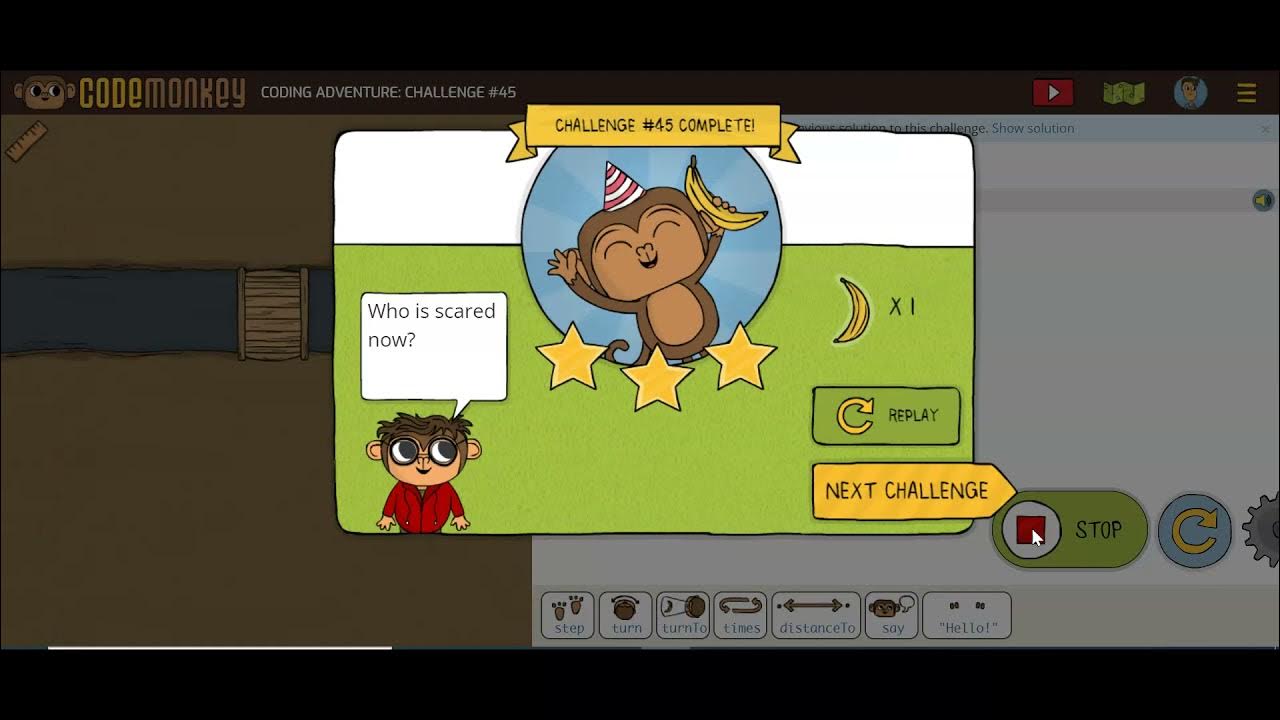 Code Monkey Coding Adventure Challenge 43-47 - YouTube