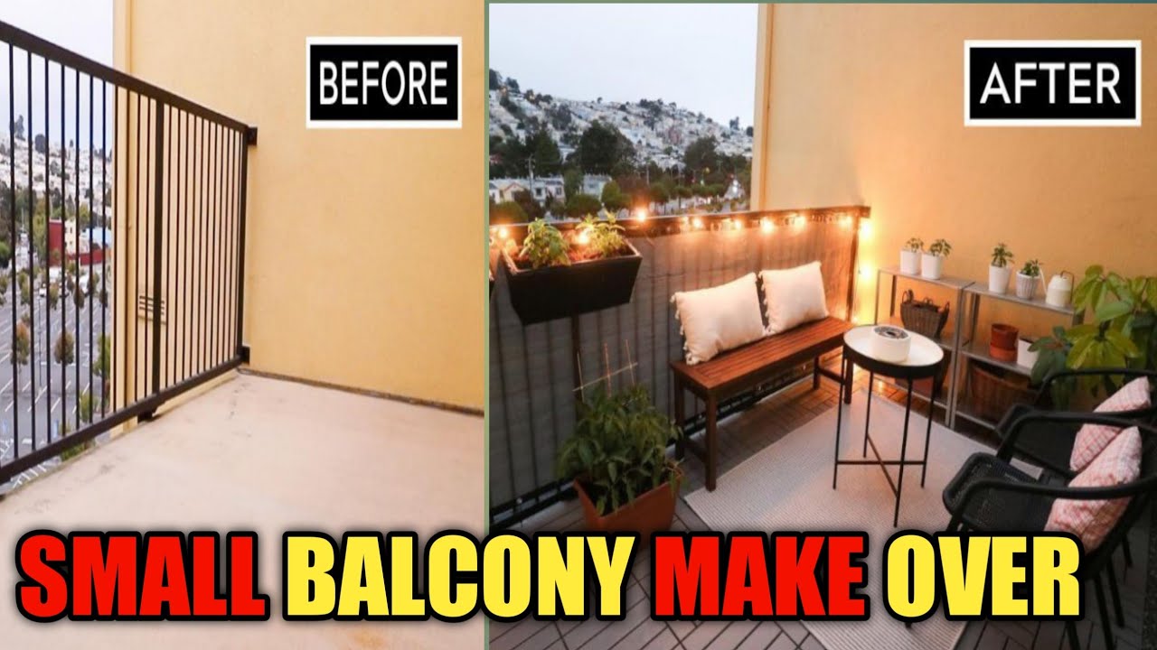 small balcony make over - YouTube