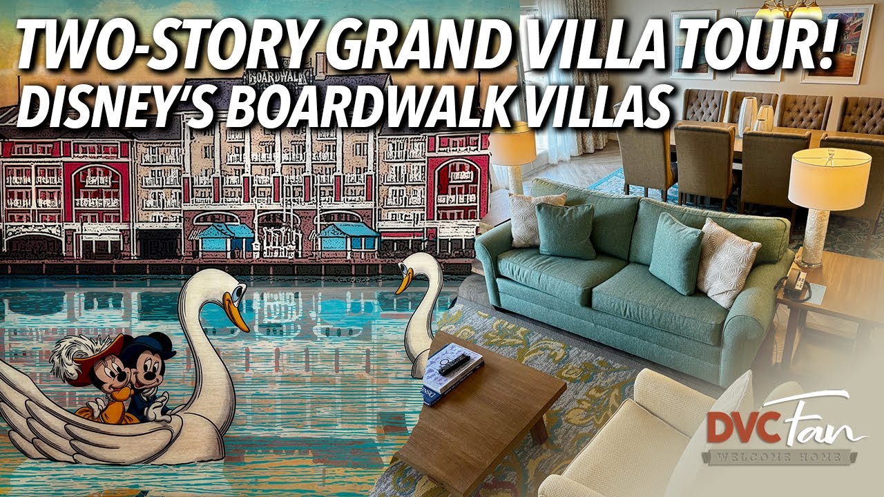 Elusive Two-Story 3-Bedroom Grand Villa Tour | Disney's Boardwalk Villas - YouTube