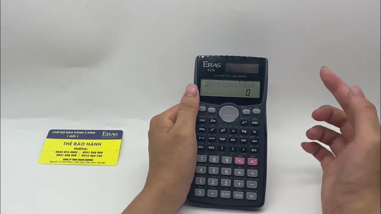 Cách sử dụng máy tính Eras E370: Cách hiển thị số chữ số sau dấu phẩy của số thập phân (FIX ...