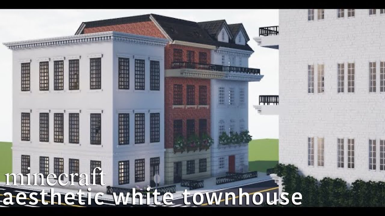 Building a Brick Rowhouse - Creating a city in Minecraft | Minecraft Timelapse | - YouTube