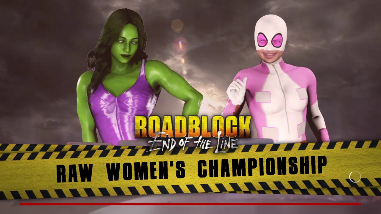 WWE 2K18 She-hulk Vs GwenPool - YouTube