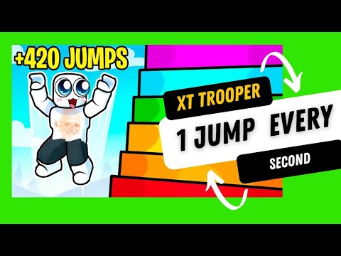 Getting as HIGH as possible in 1 jump Every second ROBLOX!! - YouTube