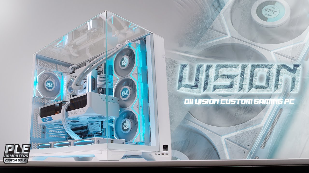 O11 Vision White Build 🤍 | PLE Vision RTX 4080 SUPER Gaming PC - YouTube