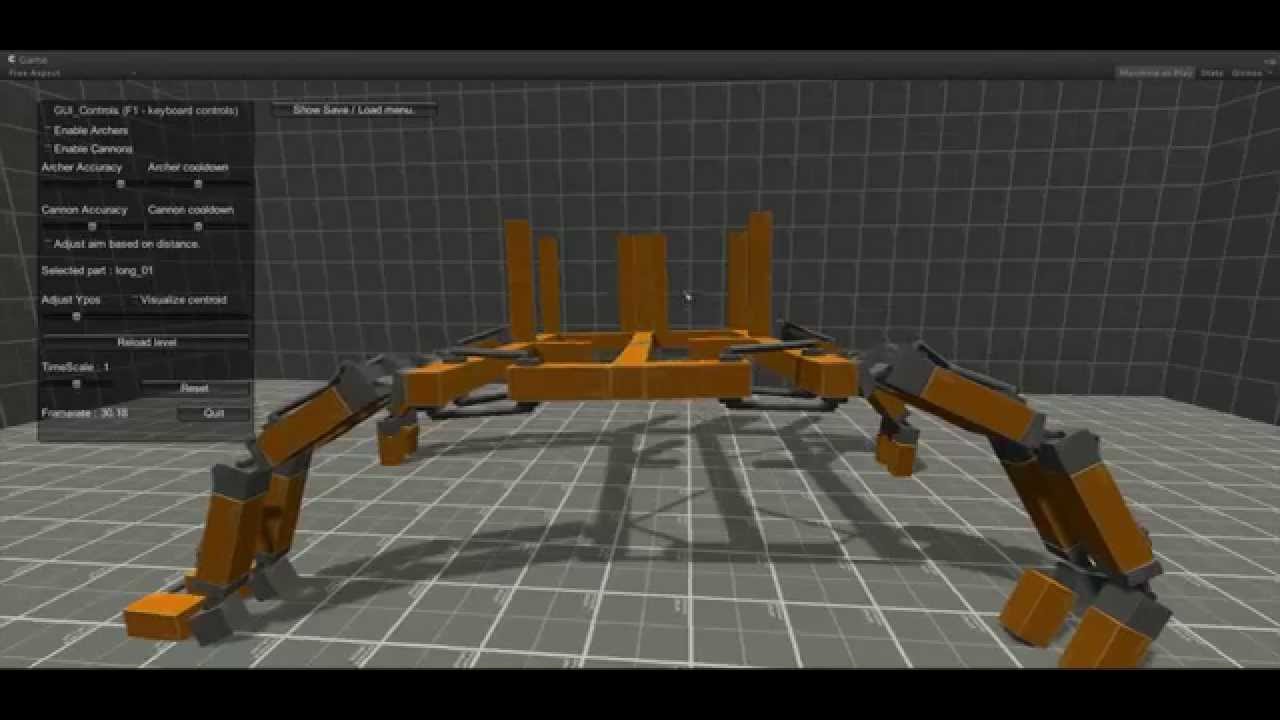 [Unity 3D] Besiege-like building system Update 1.6 + Demo - YouTube