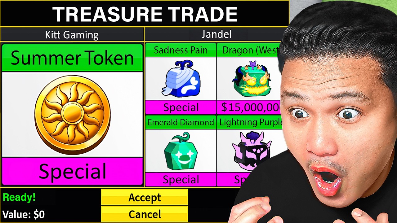 Trading Summer Tokens For 24 Hours - Blox Fruits - YouTube