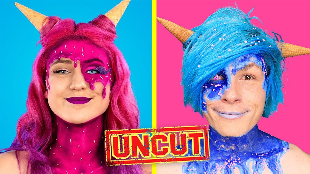 Try 11 Spooky Crafty Panda SFX Makeup Halloween Costumes with me - YouTube