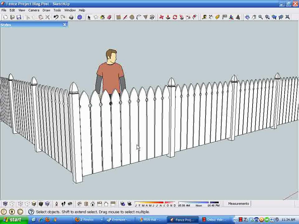 SketchUp Fencing Lessons Part A.wmv - YouTube