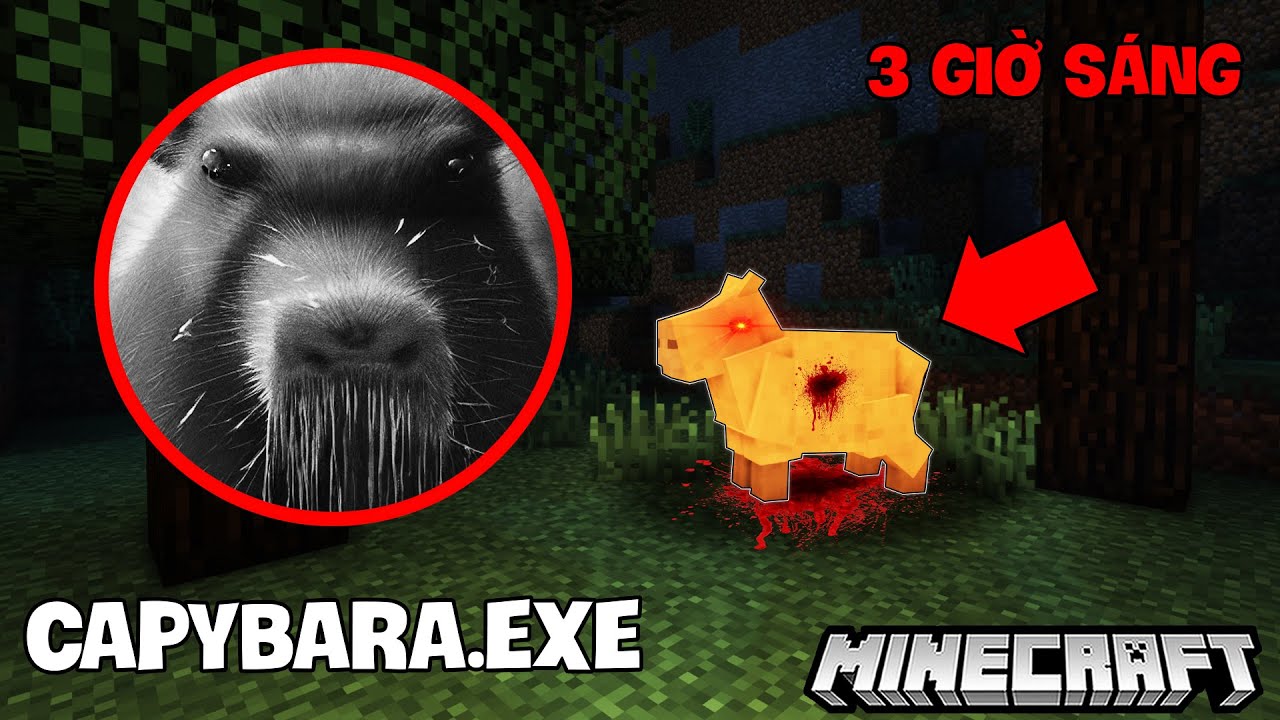 CAPYBARA LUÔN BIẾN MẤT VÀO LÚC 3 GIỜ SÁNG TRONG THẾ GIỚI MINECRAFT VÀ ...