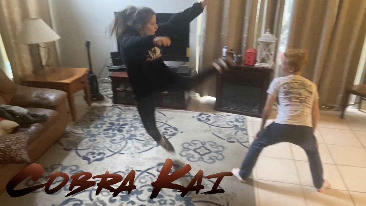 Cobra Kai Miguel vs Hawk tournament fight remake - YouTube