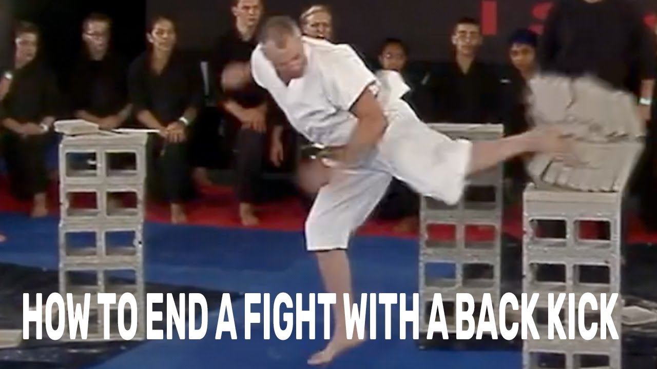How To End A Fight With A Back Kick With Chip Townsend - YouTube