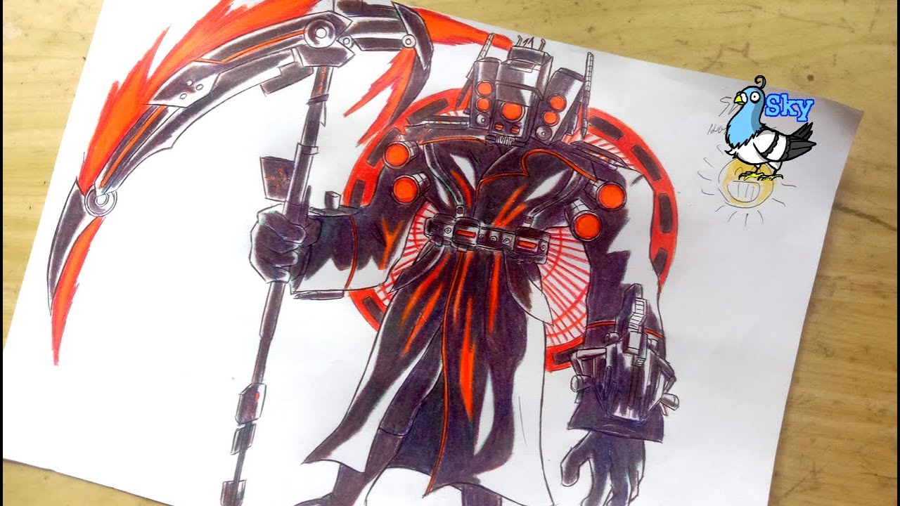 How to Draw Executioner Speaker man /Skibidi Toilet 78 / สอนวาดสปีกเกอร ...