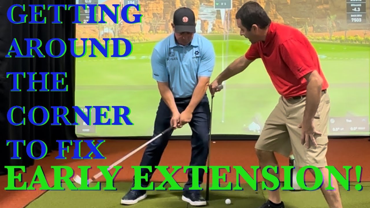One drill to get club around the corner and prevent early extension ...