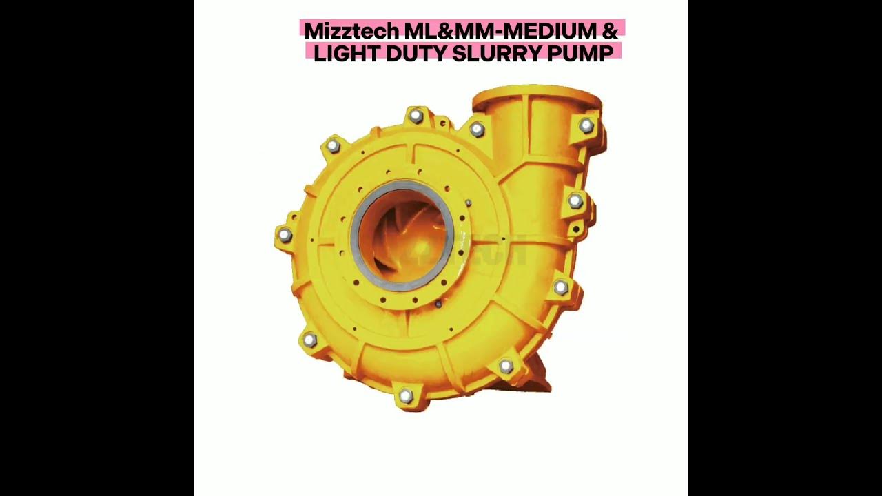 Mizztech ML&MM- MEDIUM & LIGHT DUTY SLURRY PUMP - YouTube