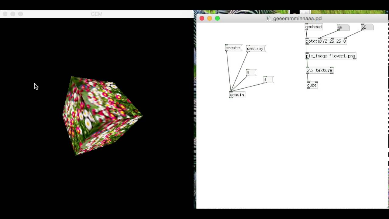 Gem (PureData) - YouTube