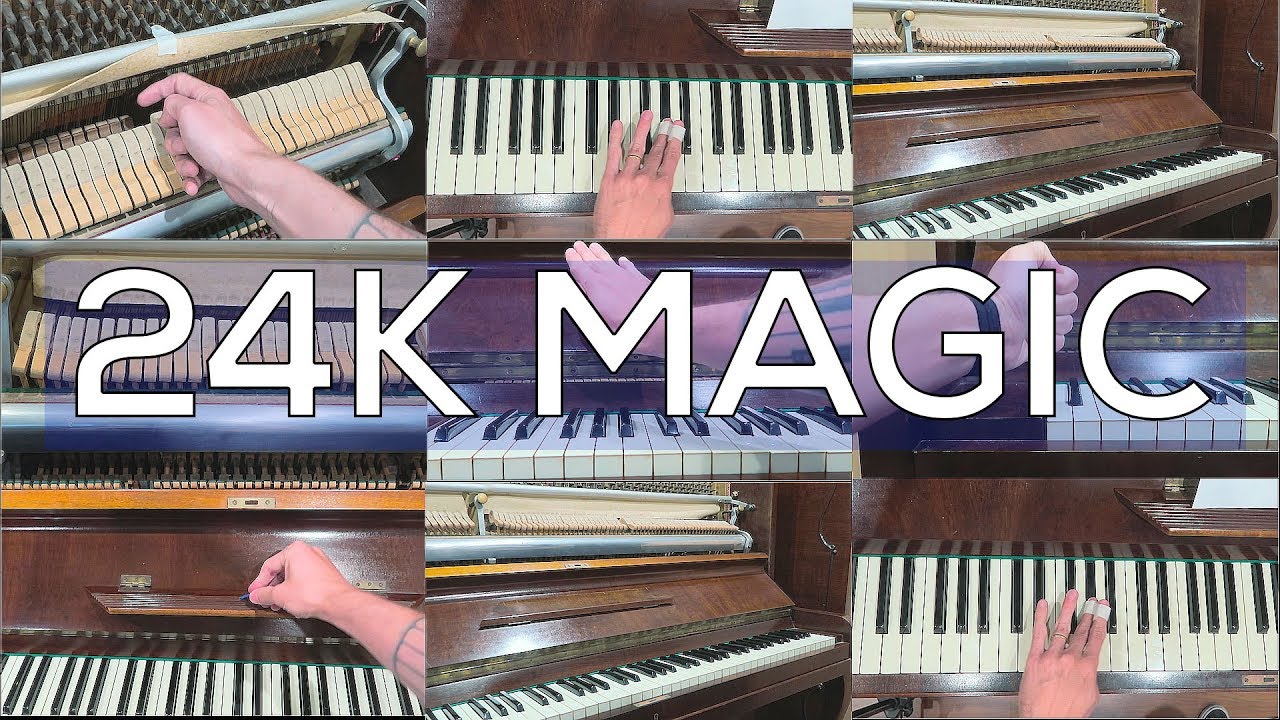 24K Magic (Bruno Mars) - Todos instrumentos no piano - YouTube