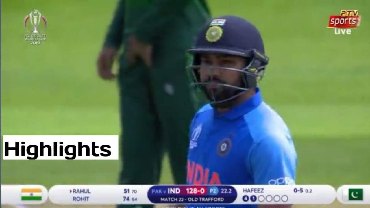 Highlights Pakistan Vs India - ICC Cricket World Cup 2019 - YouTube