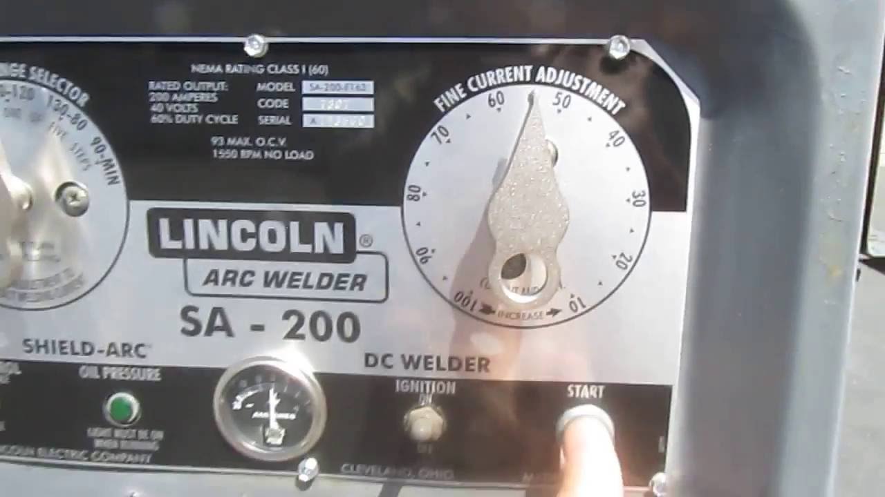 SOLD! 1975 Lincoln Welder SA-200 SA 200 Blackface Pipeline Pipeliner ...