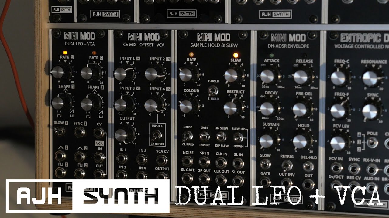 Eurorack Modulation with AJH Synth Dual LFO + VCA - YouTube