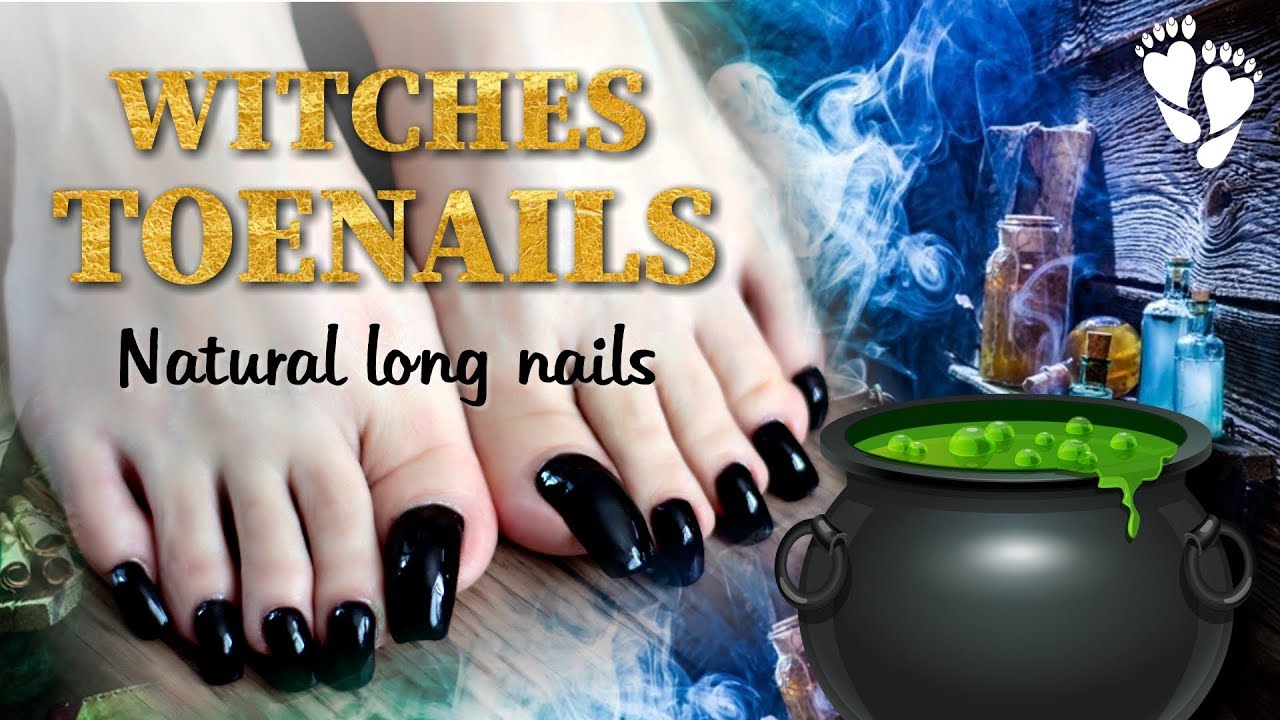 Witch's TOENAILS - real long natural nails - YouTube